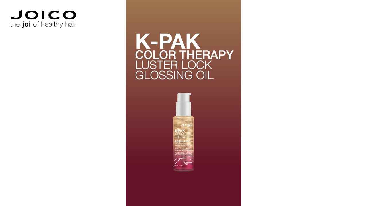 JOICO K-Pak Color Therapy Glossing Oil - YouTube