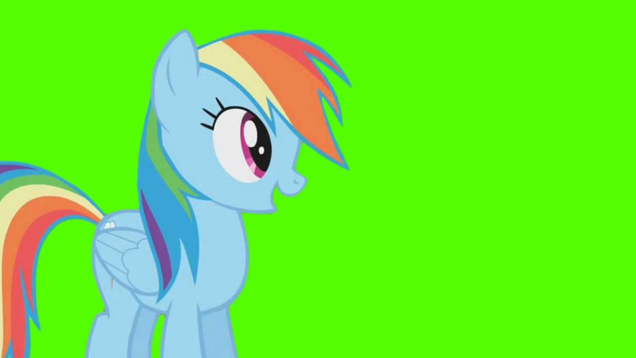 Rainbow Dash Stand - Green Screen Ponies - YouTube