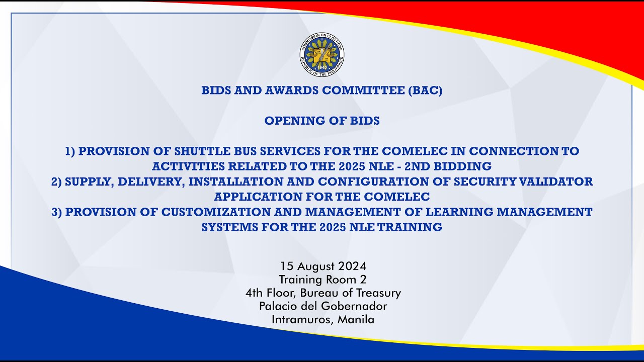 Bids and Awards Committee (BAC) - YouTube
