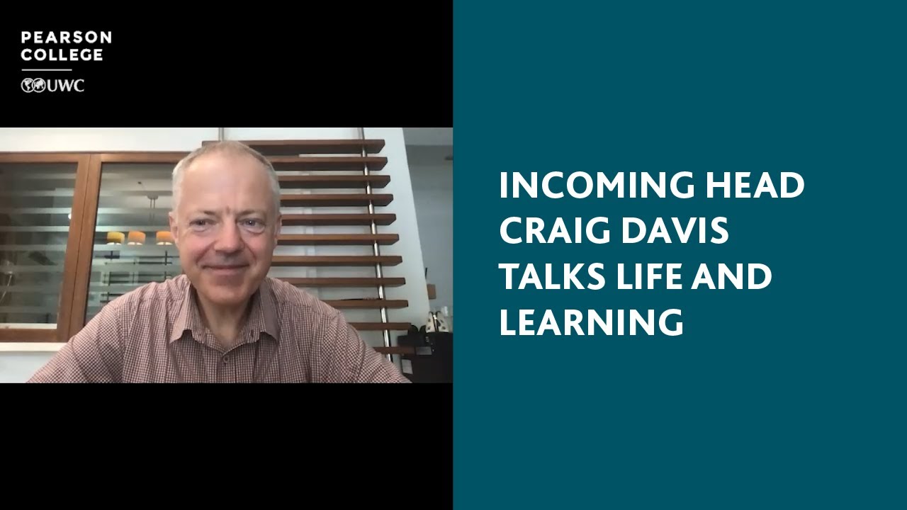 Incoming Head Craig Davis talks life and learning - YouTube