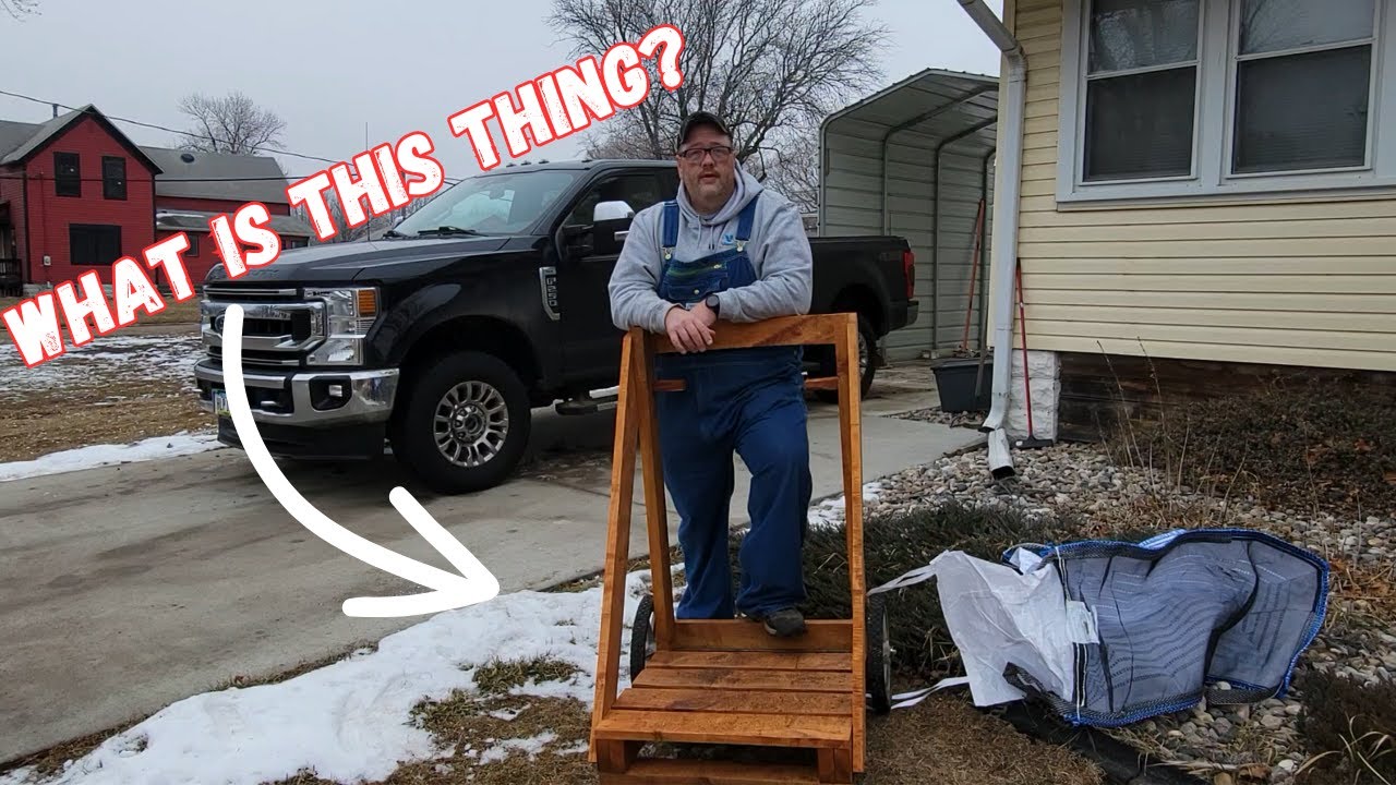 I built something to improve using the small firewood bulk bags (Barrow ...