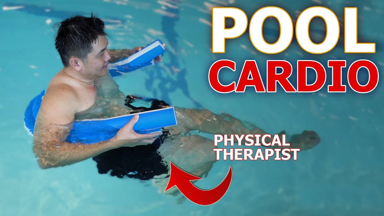 EASY and SAFE Pool Cardio Workout for a Strong Core | Aqua Water ...
