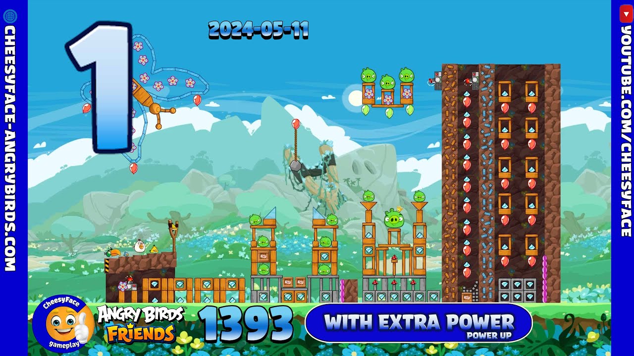 HOW TO GET the HIGHEST SCORE POWER-UP for Level 1 in Angry Birds ...