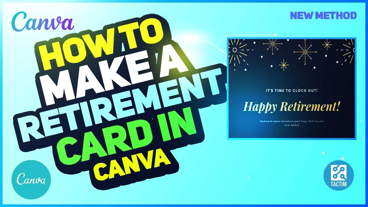 Retirement Card Design Tutorial in Canva 2025 - YouTube