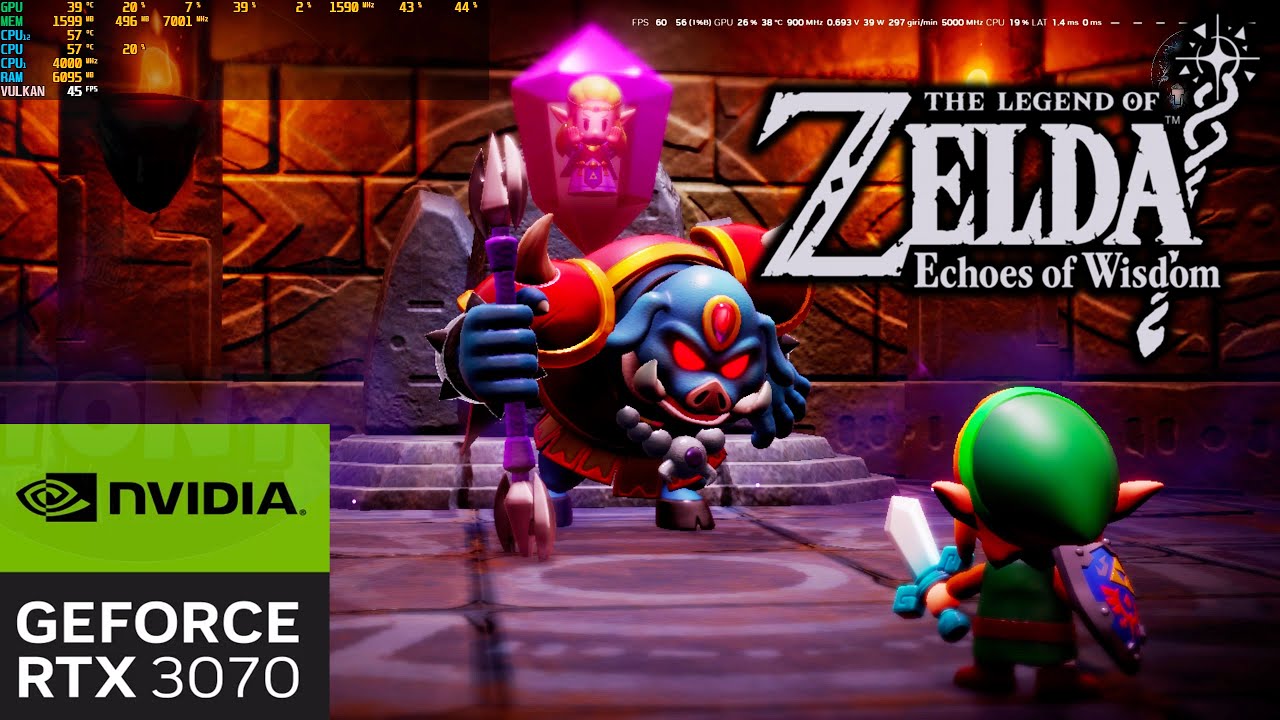 Legend of Zelda Echoes of Wisdom | Test RTX 3070 + Ryzen 5 3600 + 32 GB ...