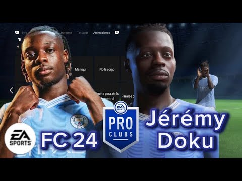 Jérémy Doku EA FC 24/Pro Clubs Face Creation(Fifa 24)(Clubes Pro ...