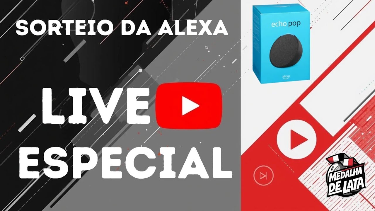 LIVE ESPECIAL DOS MIL INSCRITOS! Sorteio de uma ALEXA AO VIVO 🎁⚽ Entre ...