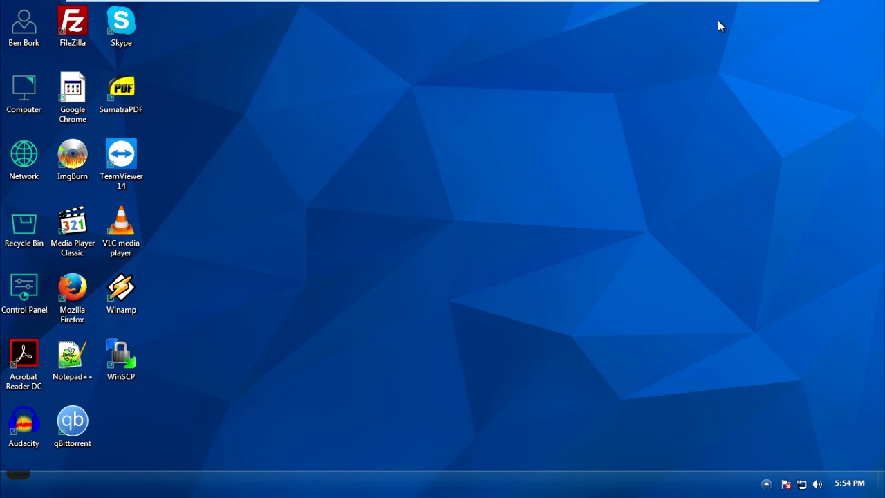 Windows 7 Blue Core on VMWare Workstation - YouTube