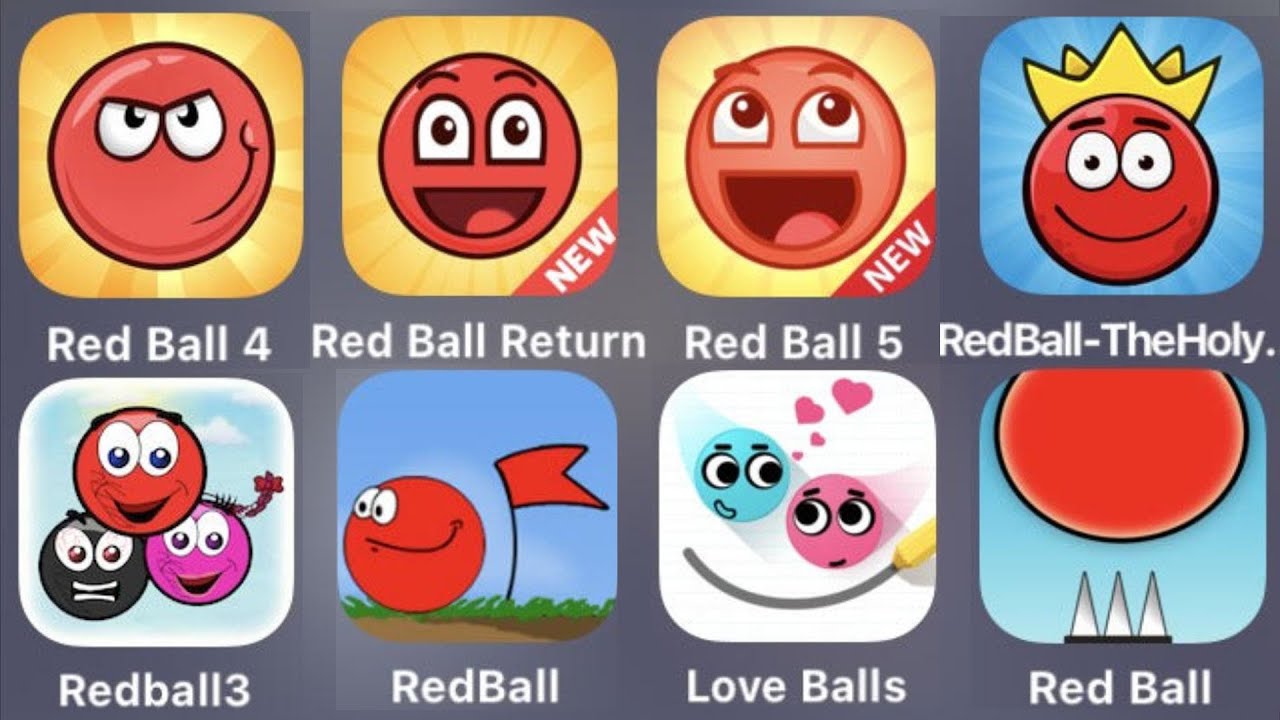Red Ball 4,Red Ball Return,Red Ball 5,Red Ball Holy Treasure,Red Ball 3 ...