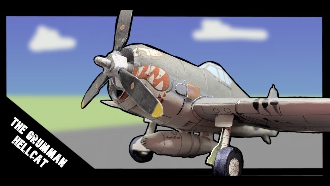 I'm Back! | Papercraft Grumman F6F hellcat! - YouTube