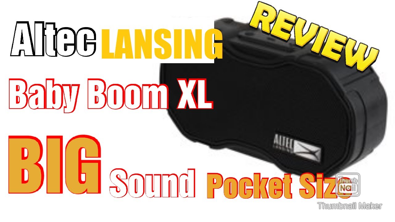 Waterproof Speaker Review Altec Lansing Baby Boom XL Unboxing Sound ...