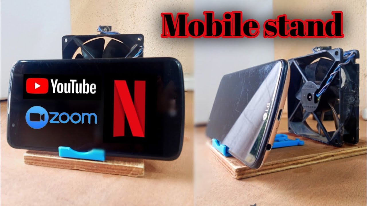 Mobile stand handmade easy || how to make Mobile stand to watch movies ...