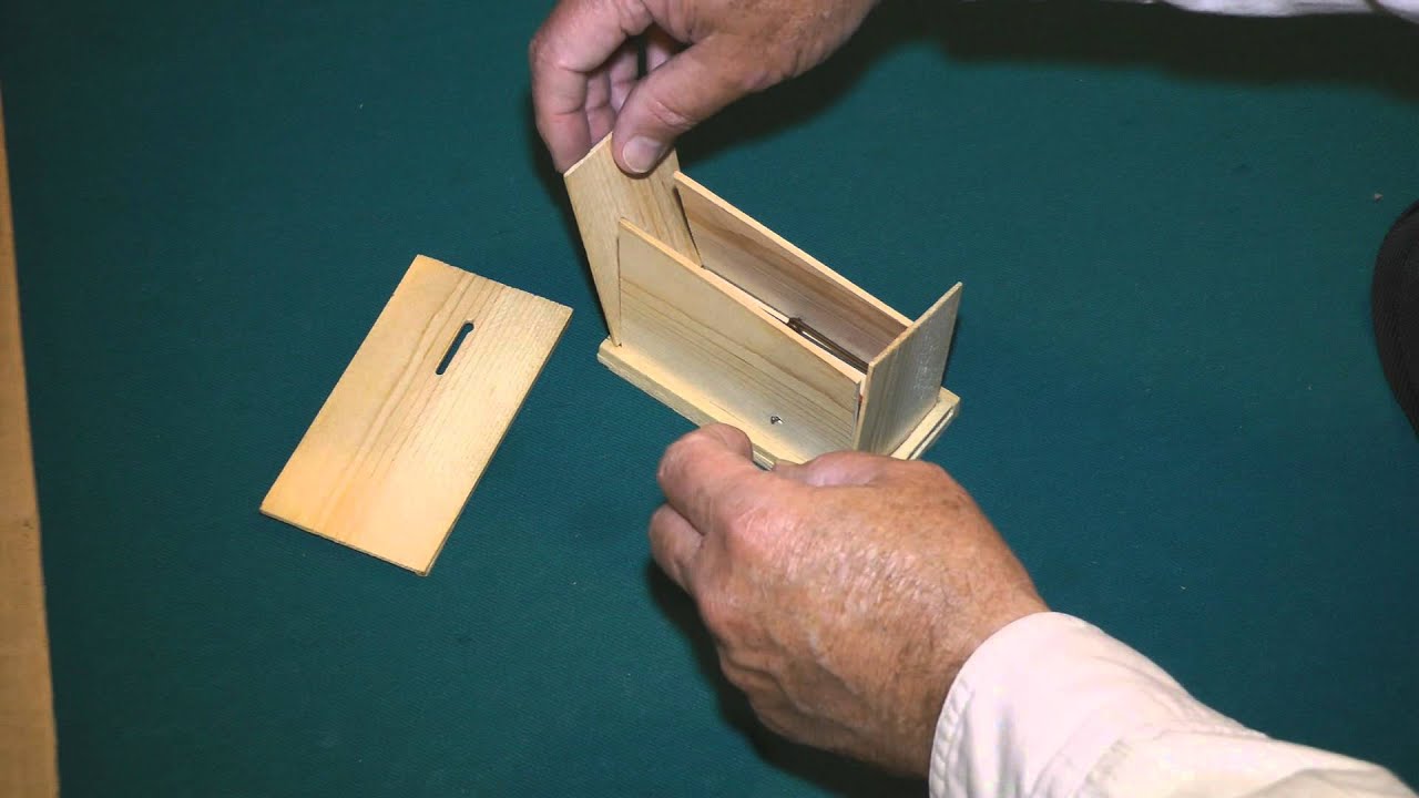 Mouse Trap game Fly apart Outhouse Kids novelty made from wood. - YouTube