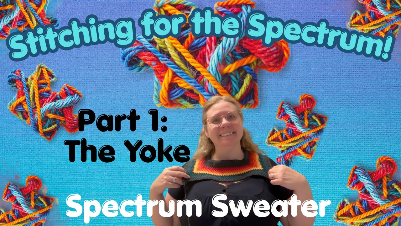 How I created the Yoke for my Custom Autism Awareness Sweater! - YouTube