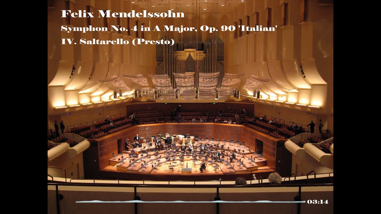 Symphon No. 4 in A Major, Op. 90 'Italian' - IV. Saltarello (Presto ...
