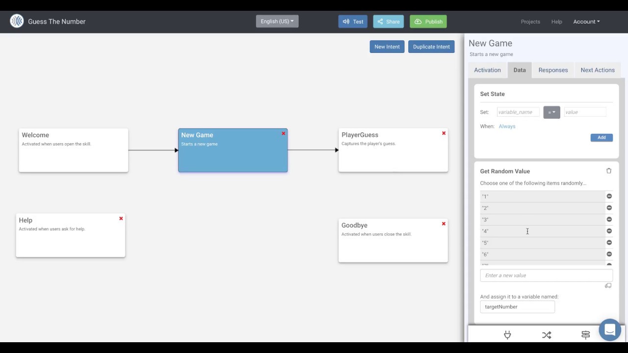 Voice Apps - Using Javascript In Variables - YouTube
