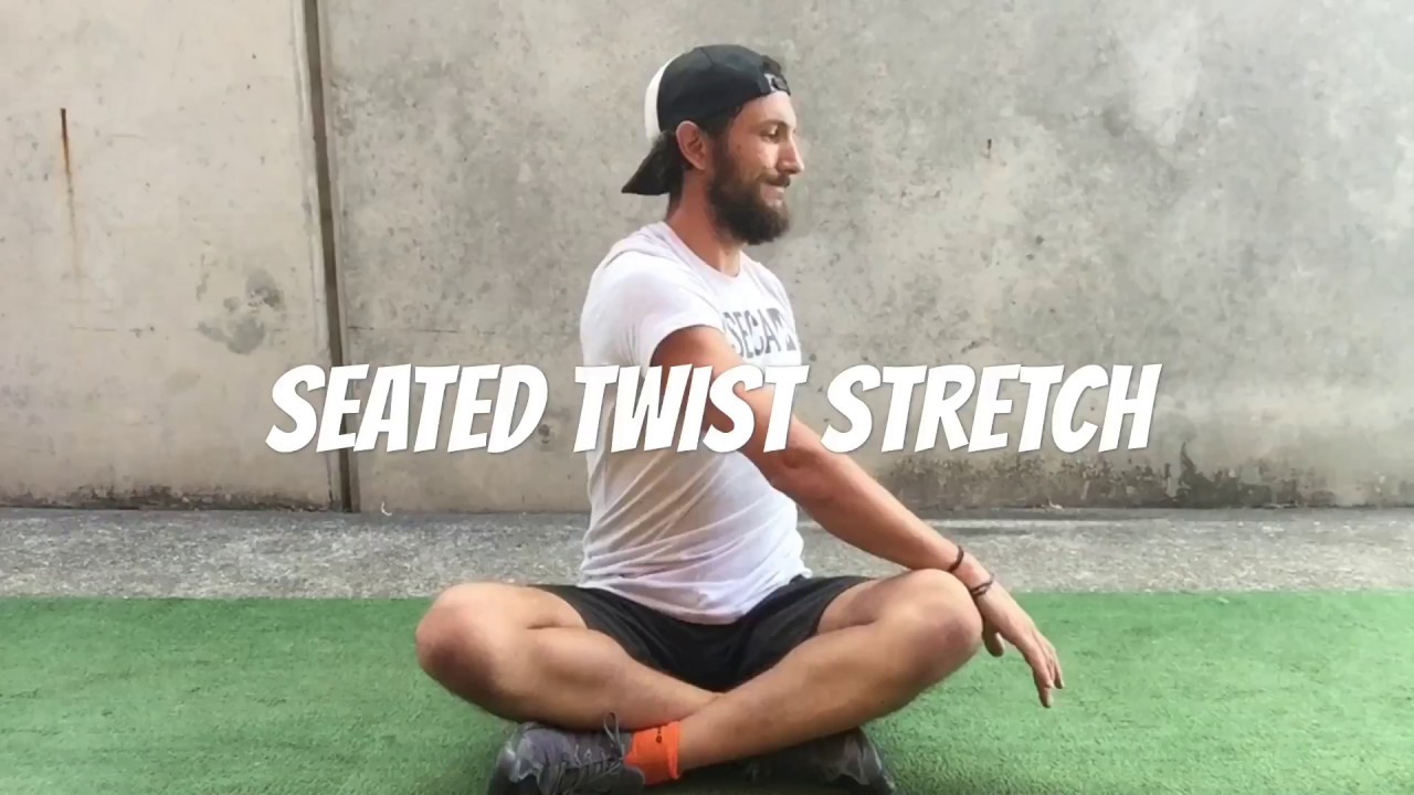Seated Twist Stretch - YouTube