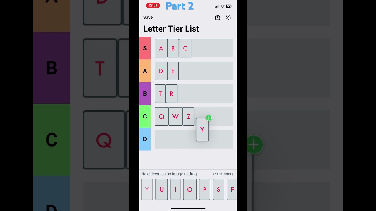 Letter Tier List Part Two YouTube Letter Tier List Part Two YouTube