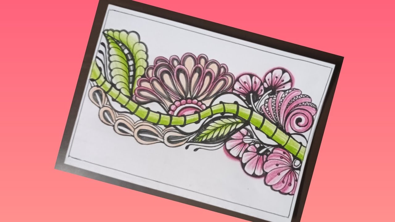 step by step zentangle | zentangle tutorial | zentangle art # ...