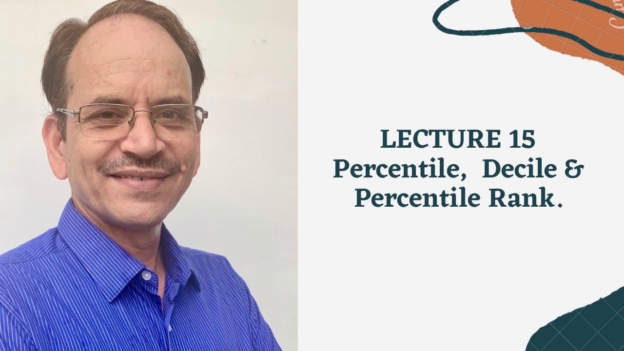 PERCENTILE,DECILE AND PERCENTILE RANK. - YouTube
