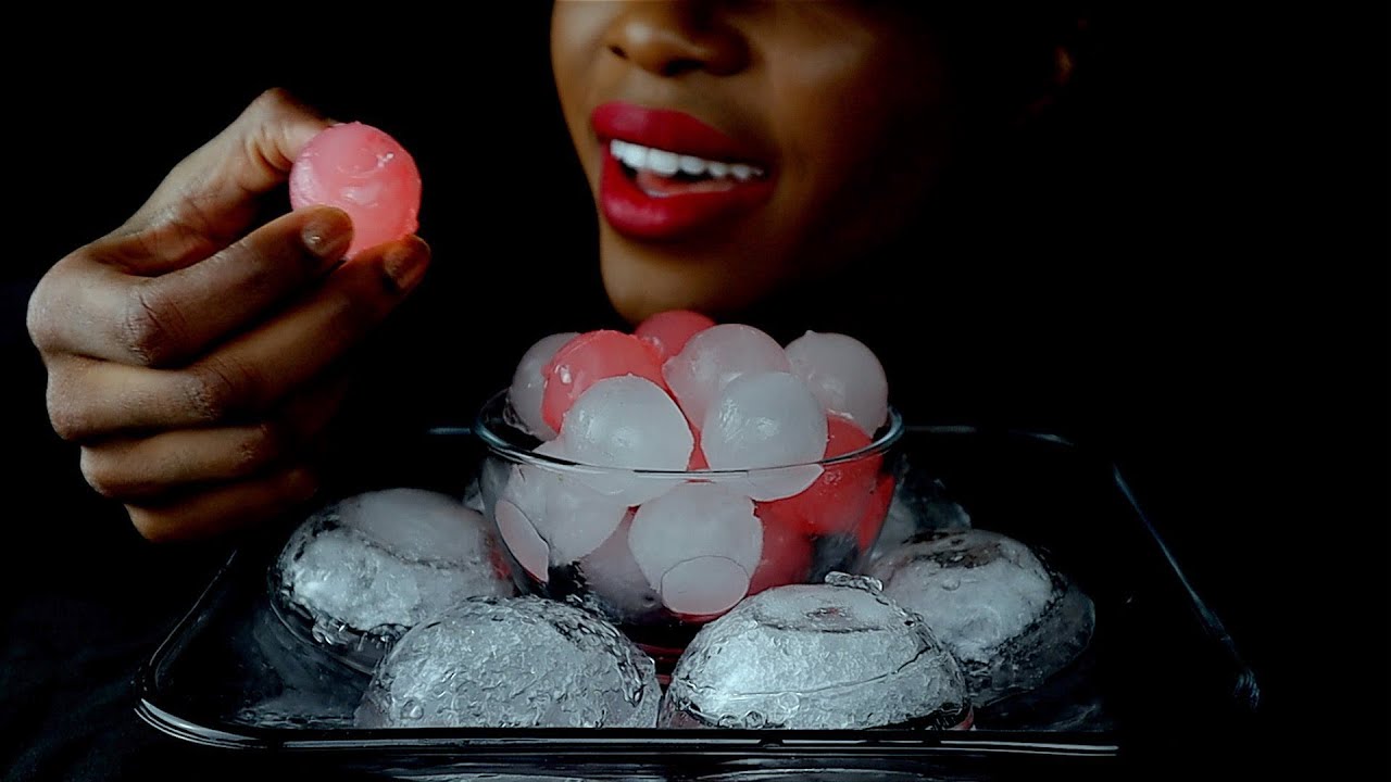 Ice Mukbang Satisfying Crunchy Sounds Ice Eating ASMR | *Large Ice ...