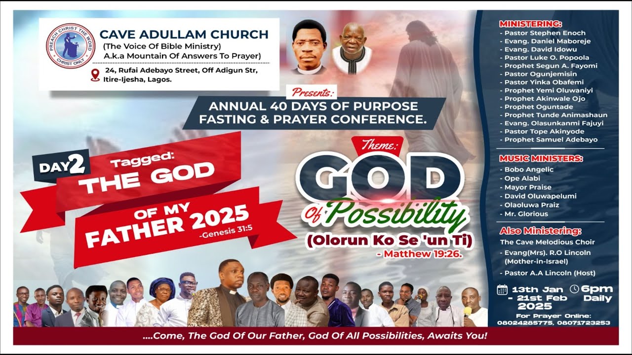 THE GOD OF MY FATHER 2025 II GOD OF POSSIBILITY II DAY 3 - 15-02-2025 ...