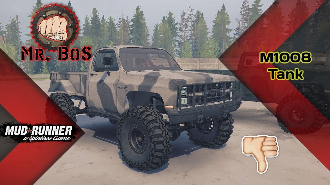 Мод M1008 Tank/Честный Обзор/Spintires: MudRunner/ - YouTube