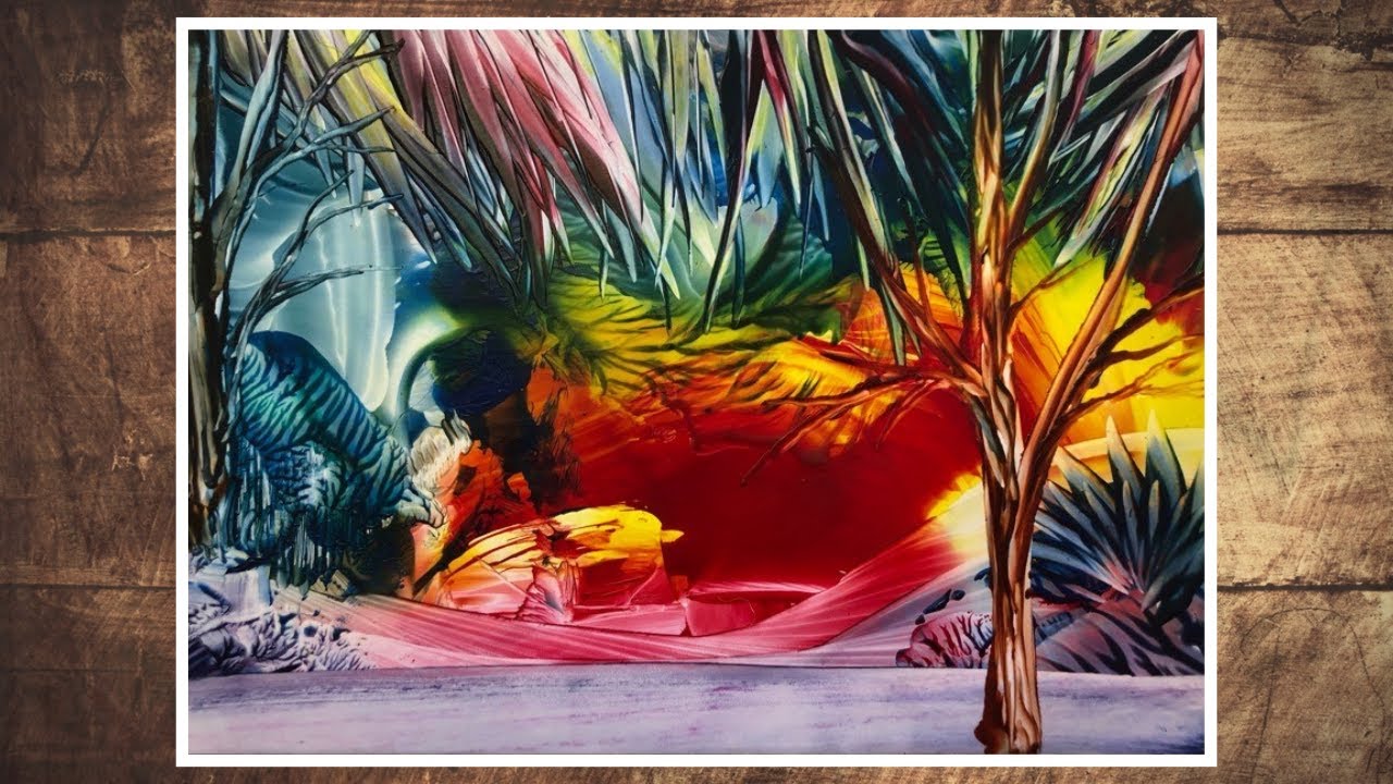 How To Paint A SURREAL Landscape The EASY Way / Step By Step For ...