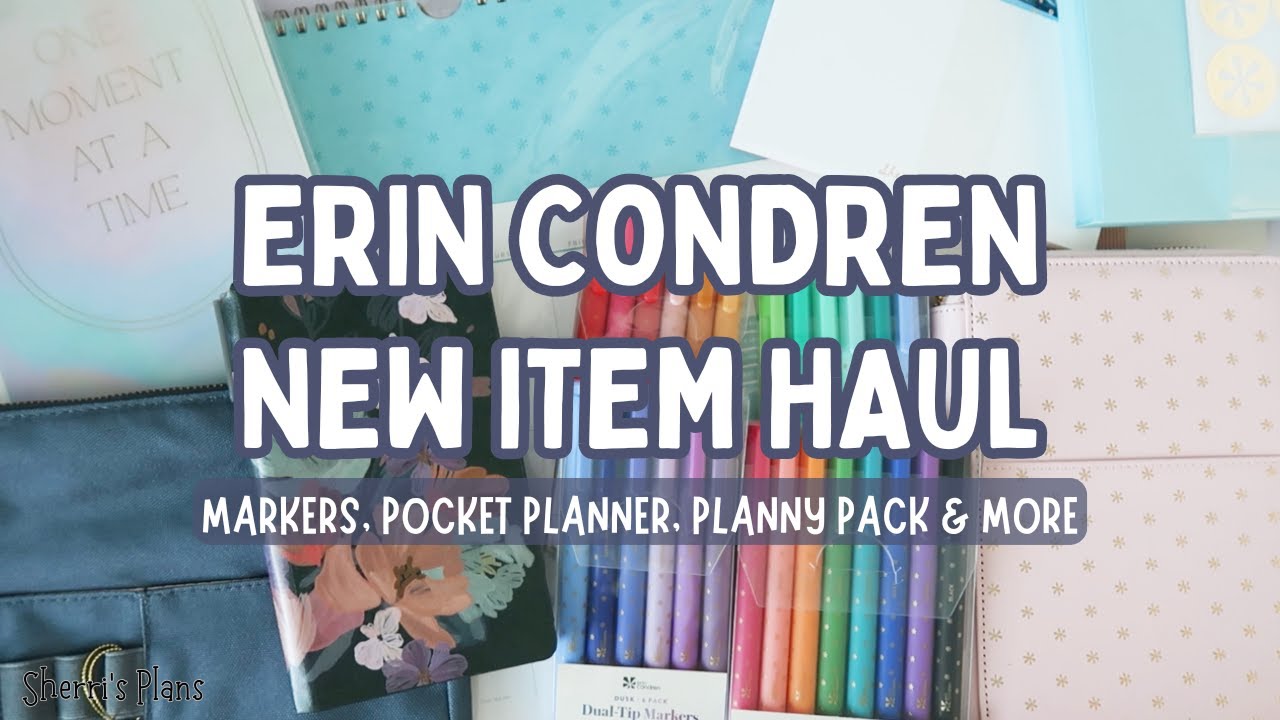 Erin Condren NEW item haul! | New markers, pocket planner, and premium ...