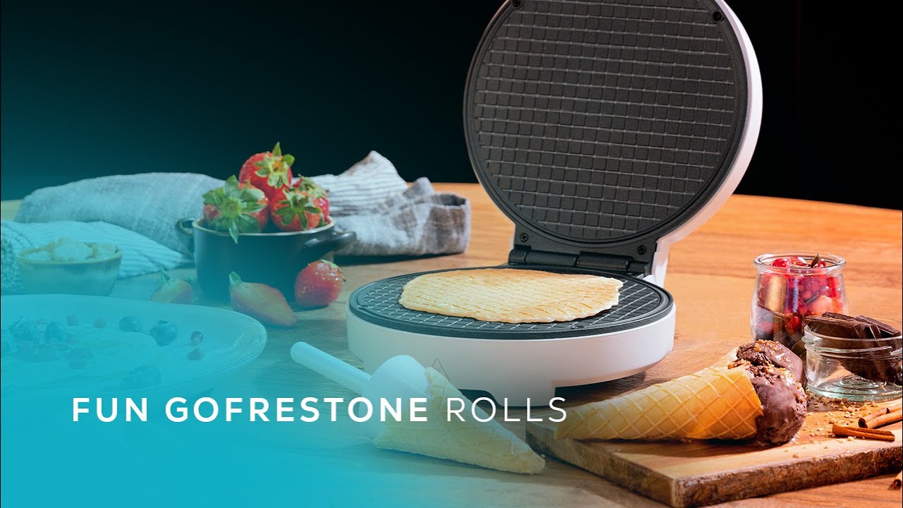 Gaufrier Fun Gofrestone Rolls - YouTube
