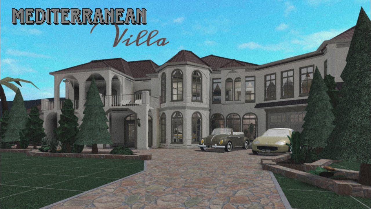 Bloxburg Mediterranean Villa | house tour + layout - YouTube