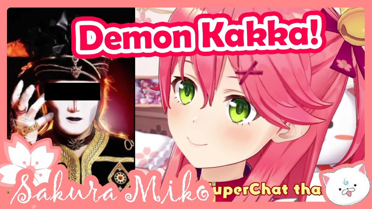 Miko thinks Japanese rock musician "Demon Kakka" is her fan 【Hololive ...