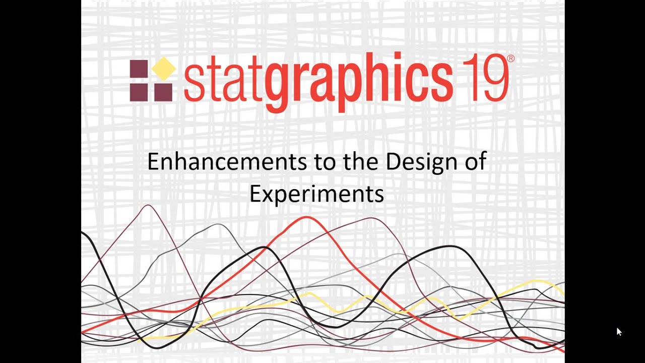 Enhancements to the Design of Experiments in Statgraphics 19 - YouTube
