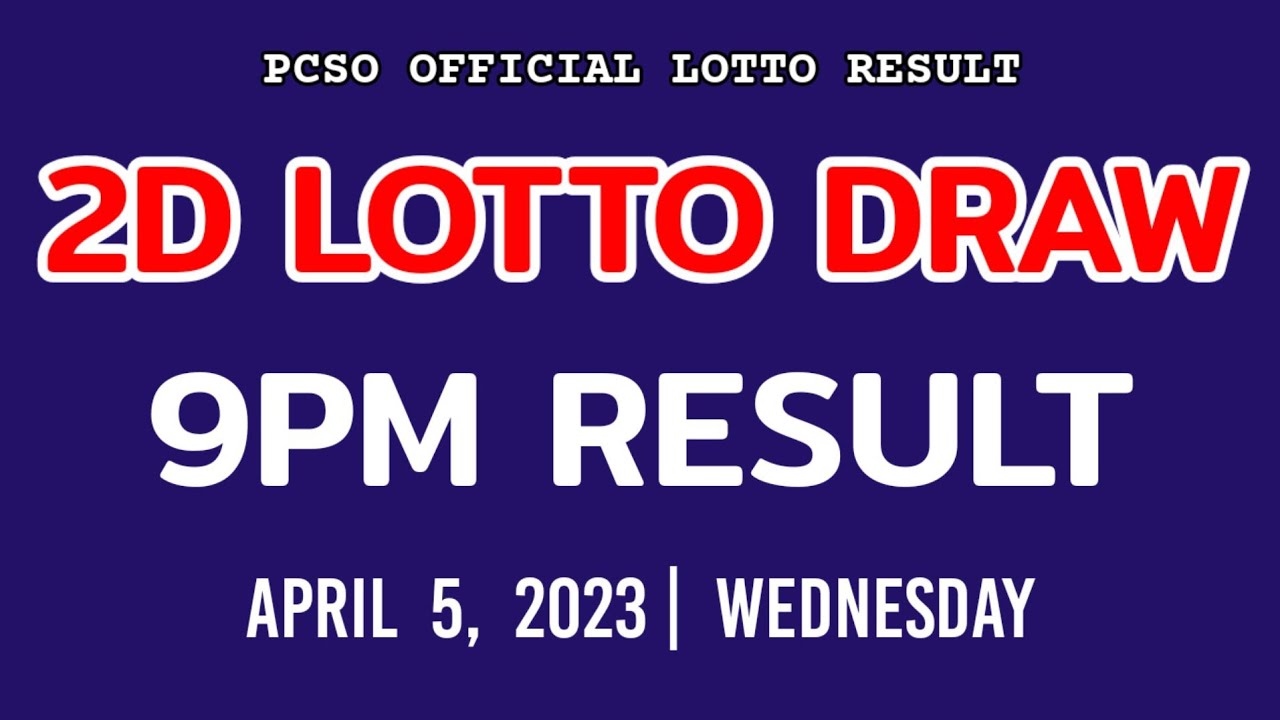 2D LOTTO RESULT TODAY 9PM DRAW EVENING April 5, 2023 PCSO EZ2 2D LOTTO ...