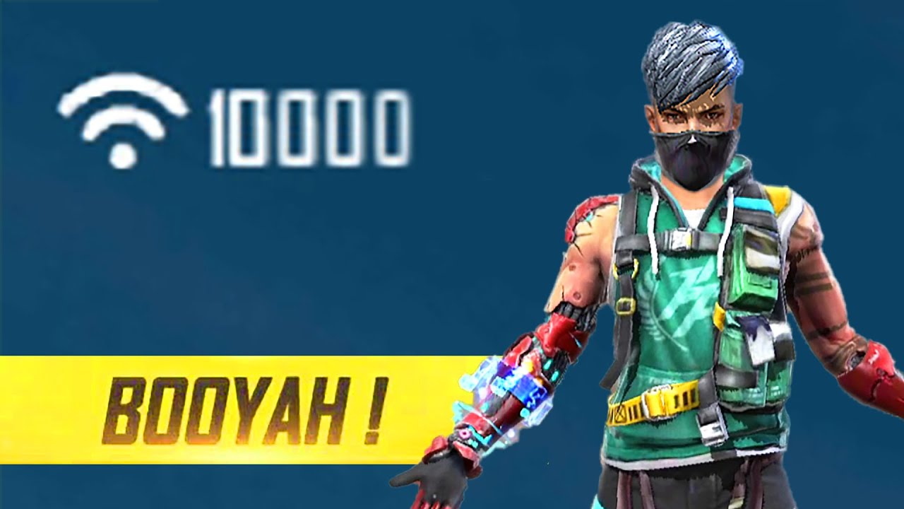 Free Fire with 10000 PING - YouTube