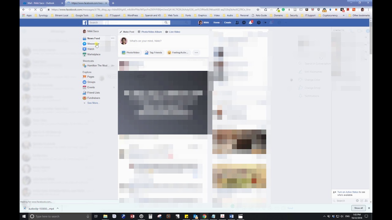 How to Download Facebook Messenger Audio Files - YouTube