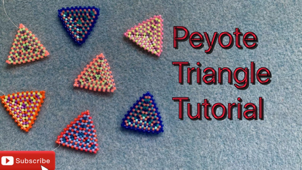 How to: Peyote stitch triangle tutorial for beginners - YouTube How to: Peyote stitch triangle tutorial for beginners - YouTube