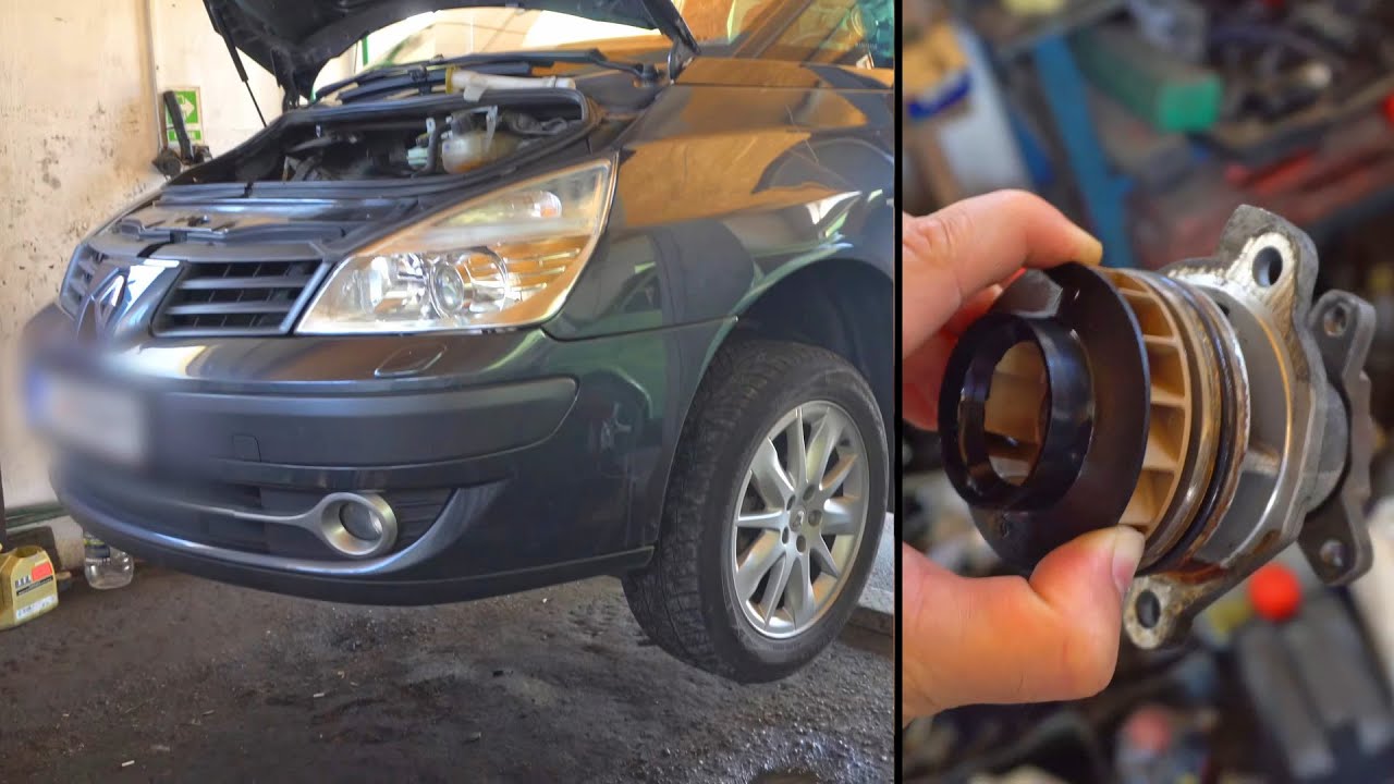 Renault Espace 4 (Water Pump replacement, 8200332040) - YouTube