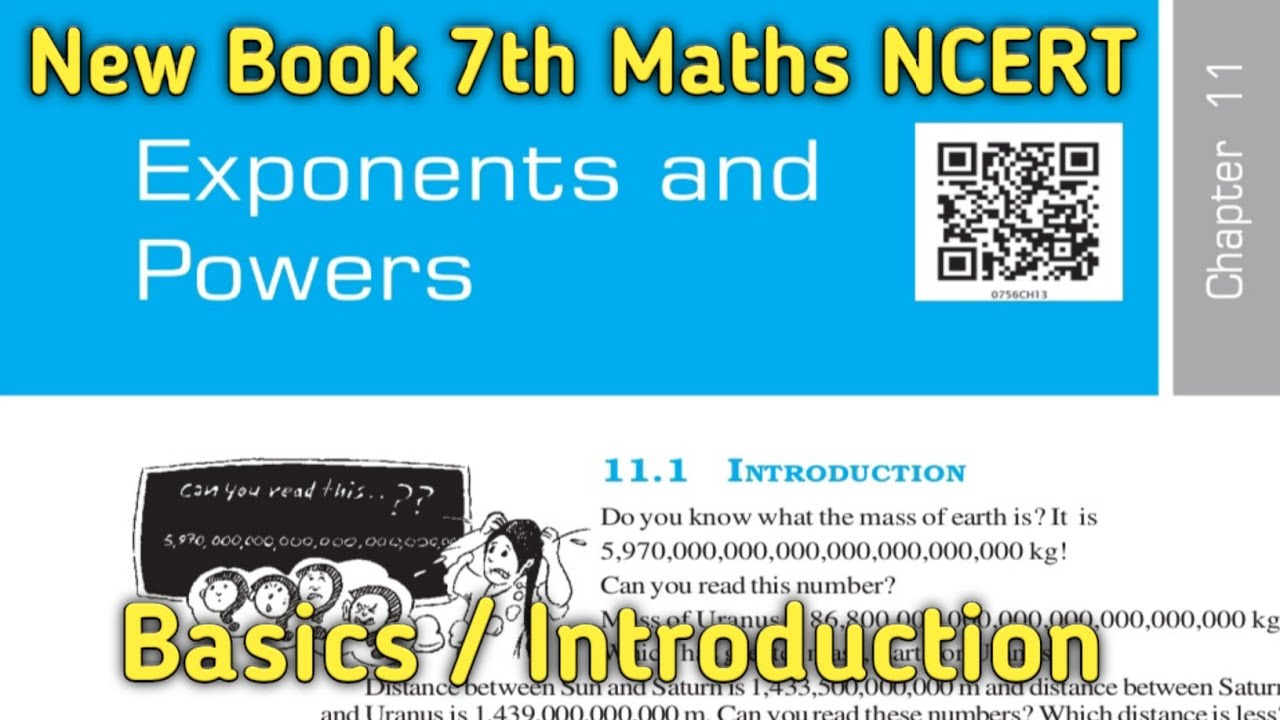 Chapter 11 - Exponents and Powers - Introduction || Class 7th Maths NCERT || New Book 2023 - YouTube