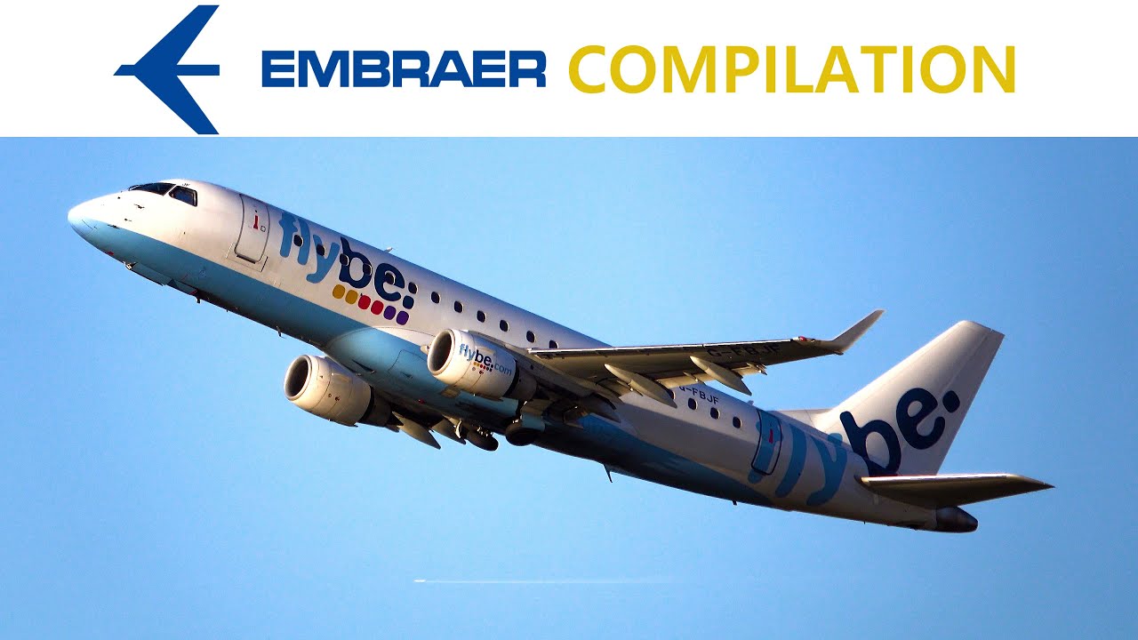 Stunning Embraer Compilation! // Awesome CLOSE-UP Takeoffs & Landings ...