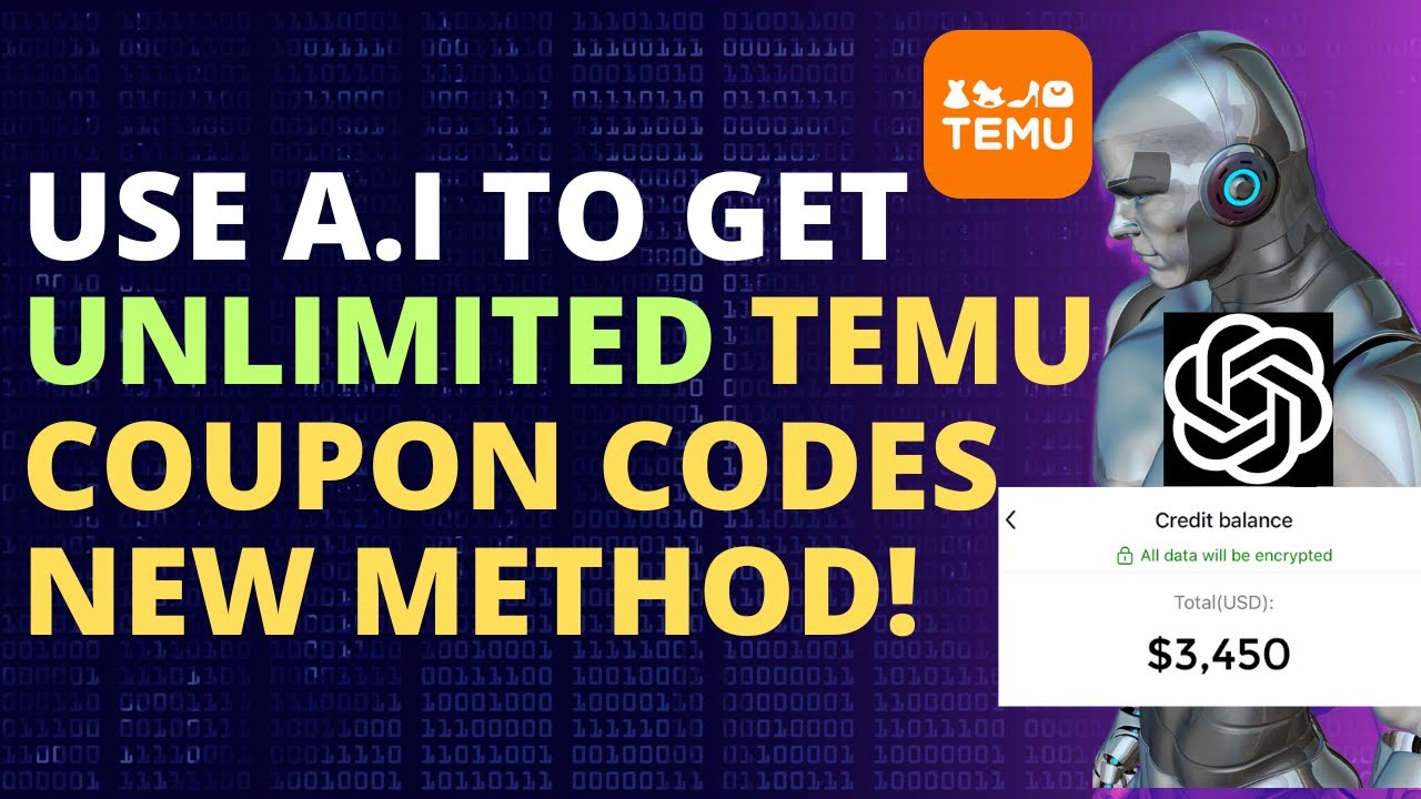 Temu Coupon Code using A.I in 2024 - New glitch method for Existing and ...