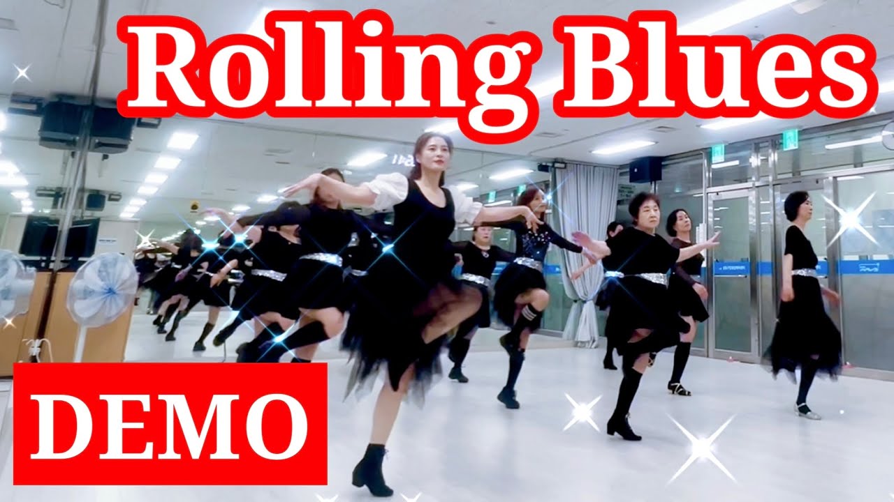 Rolling Blues Linedanceㅣ롤링 블루스ㅣ 안은희라인댄스ㅣ DEMO - YouTube