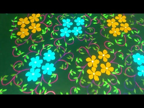 Beautiful Applique Design Drawing. Applique + Hand Stich Design.All ...