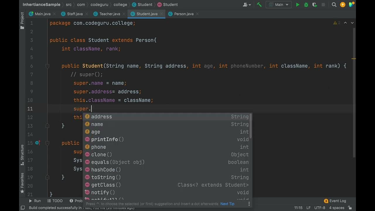04: Constructors - Inheritance | Advanced Java | Java Programming in ...