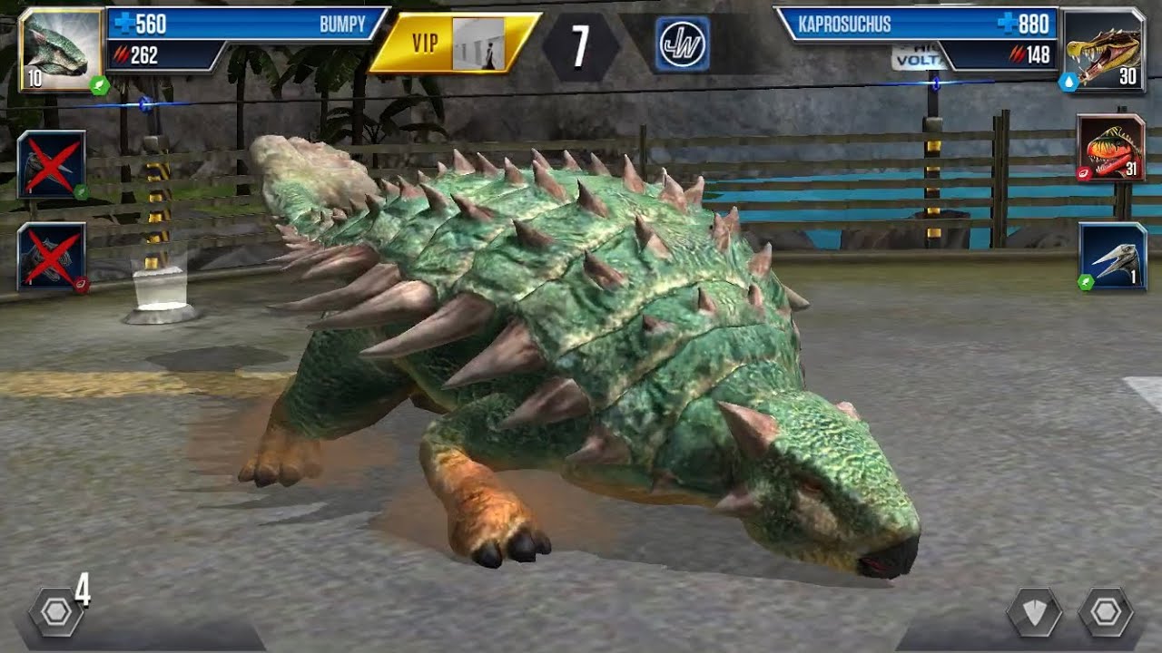 BUMPY & FRIENDS BATTLE - JURASSIC WORLD THE GAME - YouTube