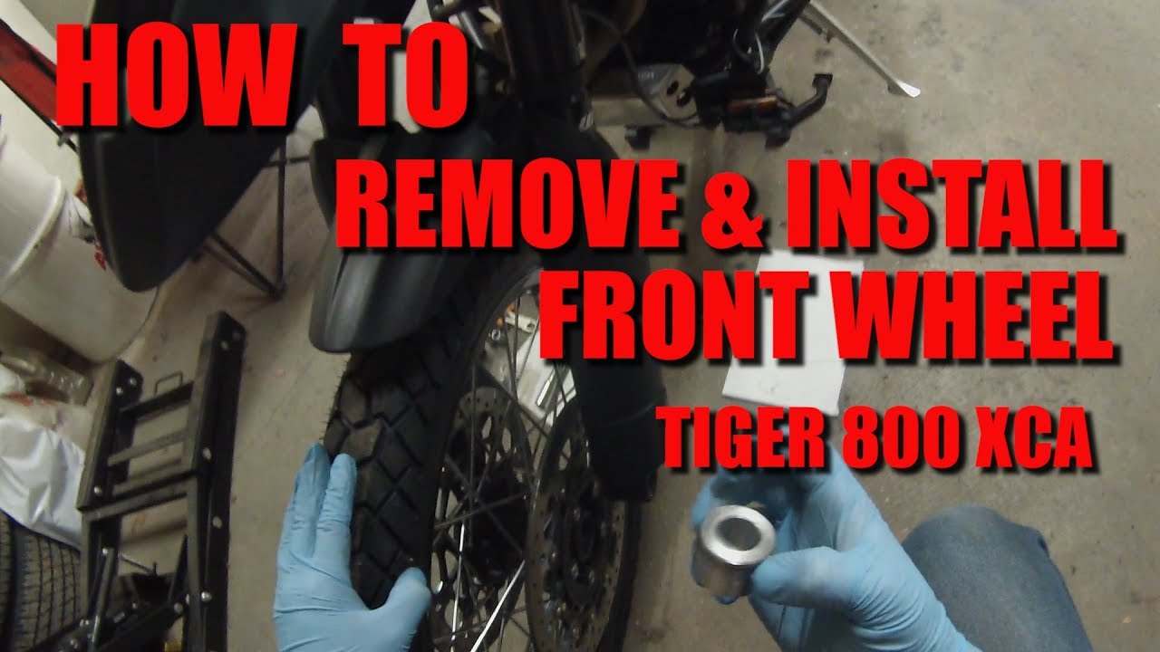 How To Remove & Install The Front Wheel On A Triumph Tiger 800 XCA ...