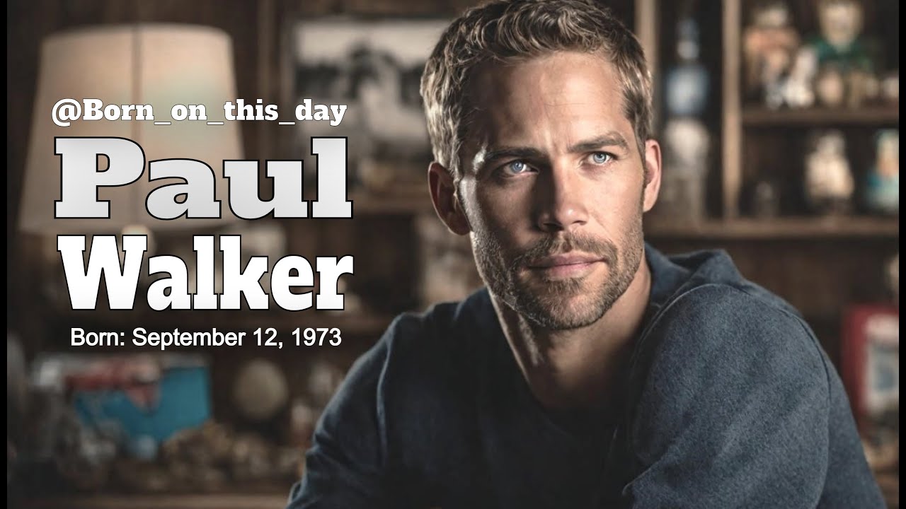 Born on This Day (September 12): Paul Walker - You May Know the Story ...