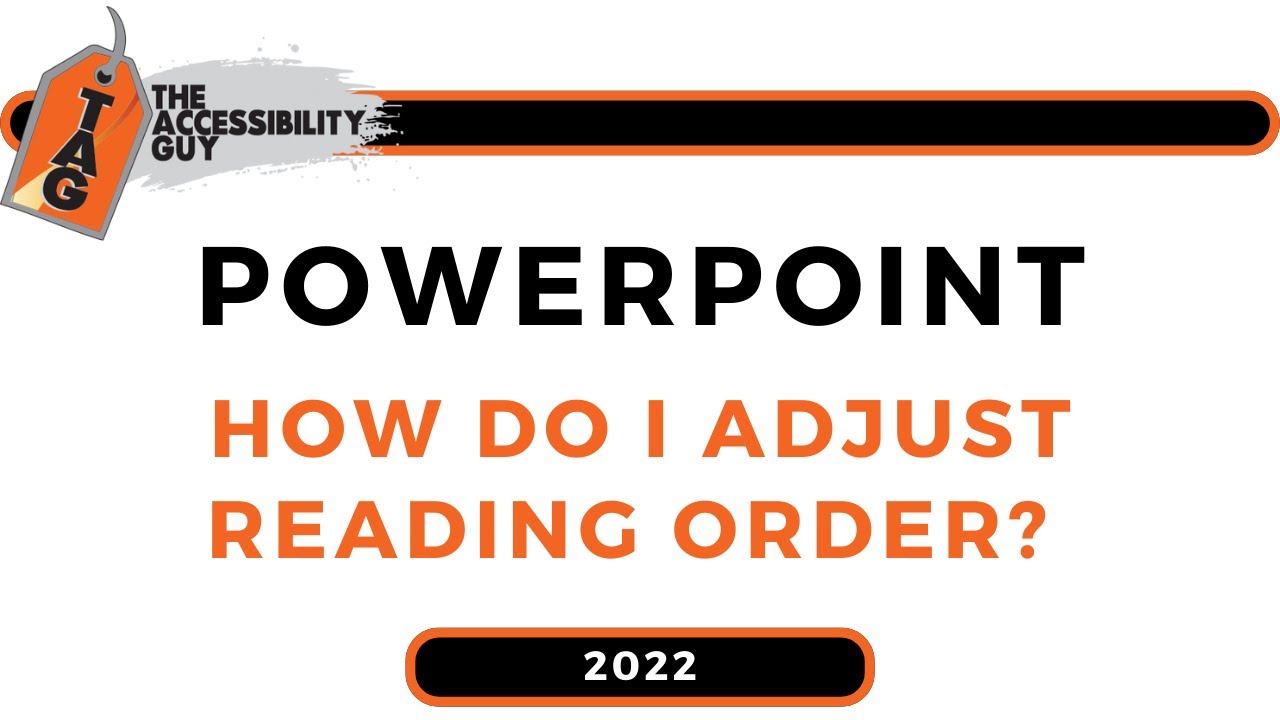 Adjusting The Reading Order In PowerPoint YouTube Adjusting The Reading Order In PowerPoint YouTube