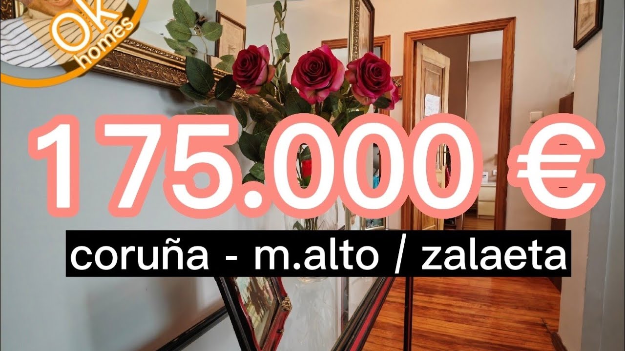 CORUÑA - ZALAETA / M. ALTO - PISO - VENTA - REF: AA/368 - 180 - YouTube