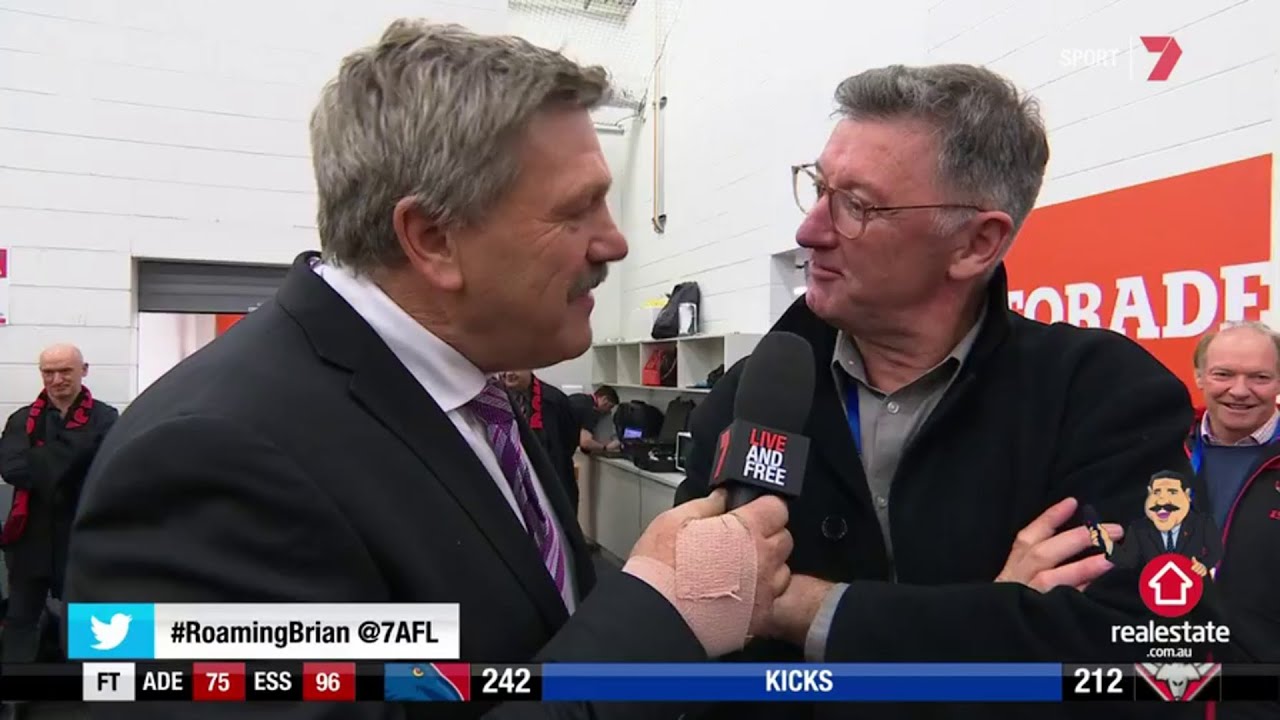 Roaming Brian Essendon Bombers | AFL Round 18 - YouTube